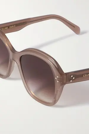 Celine Oversized Round-frame Sunglasses - Brown