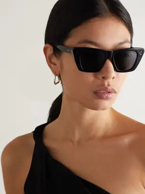Celine Cat-eye Acetate Sunglasses - Black