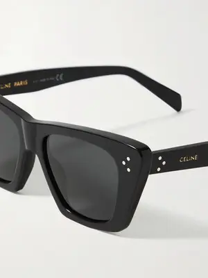 Celine Cat-eye Acetate Sunglasses - Black
