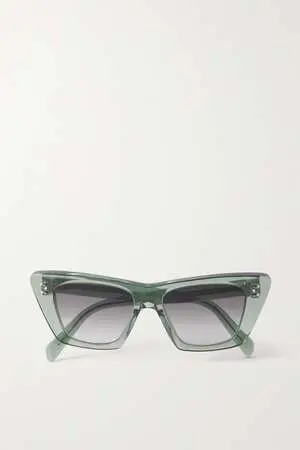 Celine CELINE Eyewear Cat-eye Acetate Sunglasses Turquoise