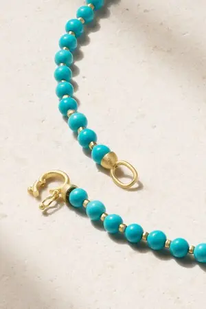 Irene Neuwirth 18-karat Turquoise Tasseled Necklace