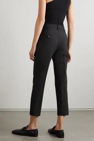 Theory Treeca 2 Cropped Slim-leg Pants - Black