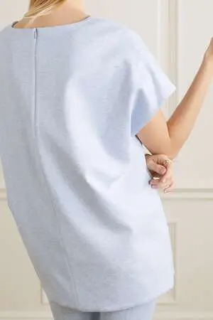 Rosetta Getty Crossover Mélange Jersey Top