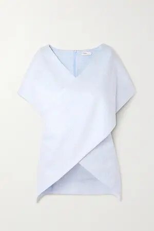 Rosetta Getty Crossover Mélange Jersey Top