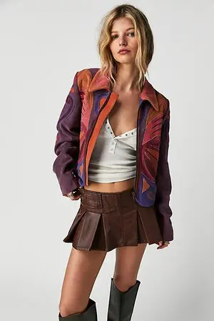 Free People Stars Are Psychedelic Jacket By Free People Leo Ring Combo