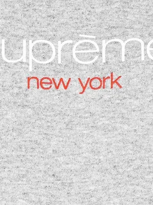 Supreme Classic Logo Crewneck T-shirt - Grey
