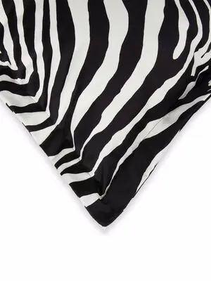 Dolce & Gabbana Large Zebra-print Duchesse Cotton Cushion