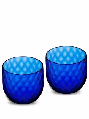 Dolce & Gabbana Hand-blown Murano Shot Glasses - Blue