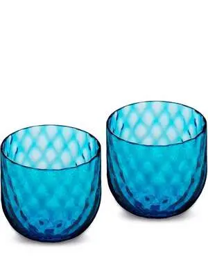 Dolce & Gabbana Hand-blown Murano Shot Glasses - Blue