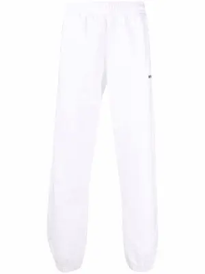 Off-White Helvetica Logo-print Track Pants - White