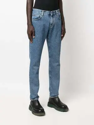 Off-White Diag-stripe Skinny Jeans - Blue