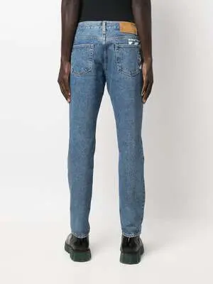 Off-White Diag-stripe Skinny Jeans - Blue