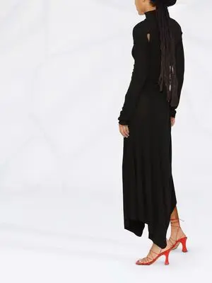 Off-White Logo-print Cut-out Dress