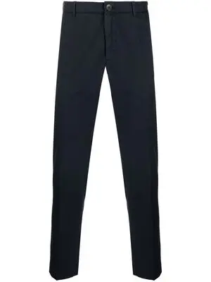 Incotex Mid-rise Tapered Trousers - Blue