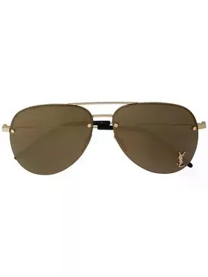 SAINT LAURENT Saint Laurent Eyewear Pilot Frame Sunglasses