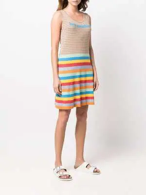 Moschino Multi-stripe Mini Dress