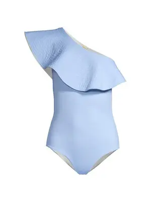 Juan De Dios Women's Tucan One-Piece Swimsuit - Blue  - Blue
