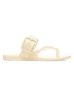 Veronica Beard Women's Salva Jelly Strappy Sandals - Black - Size 7 - Black  - White