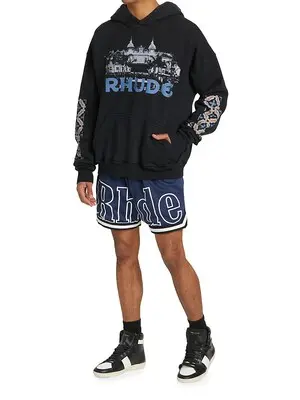 R H U D E Casino Cotton Hoodie Sweatshirt