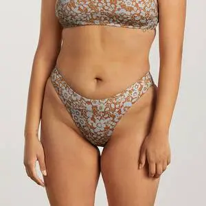Everlane Thigh-High Bikini Bottom Honey Floral