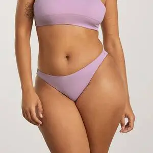 Everlane Thigh-High Bikini Bottom Lilac