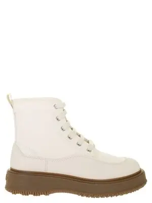 Hogan H602  Untraditional - Ankle Boot Ivory