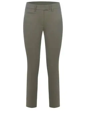 DONDUP Pantaloni  Perfect In Cotone Stretch Verde Militare