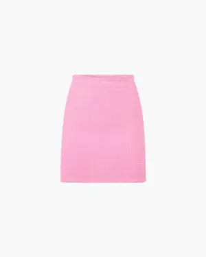 Hunza G Crinkle Mini Skirt Bubblegum