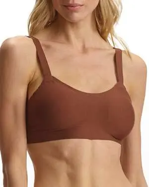 Commando Butter Soft-support Back-closure Bralette Cin-cinnamon