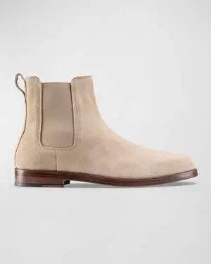 Koio Trento Suede Chelsea Boots - Cardamom