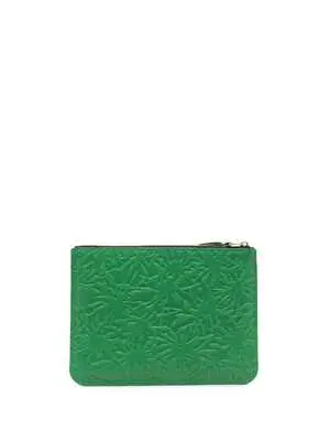 Comme Des Garçons Embossed Zip-up Wallet