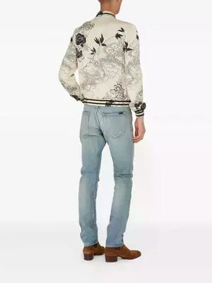 Saint Laurent Floral-print Bomber Jacket