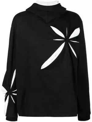 KUSIKOHC Origami-pattern Cotton Hoodie