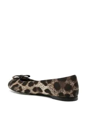 Dolce & Gabbana Leopard-print Ballerina Shoes