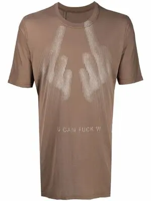 Boris Bidjan Saberi Graphic-print T-shirt - Brown