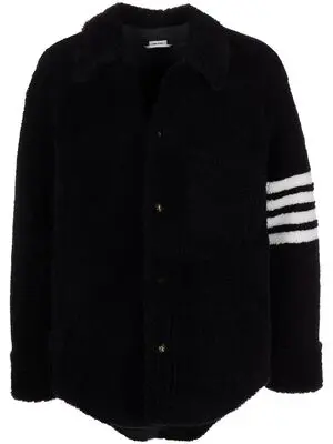 Thom Browne 4-bar Shearling Jacket - Blue