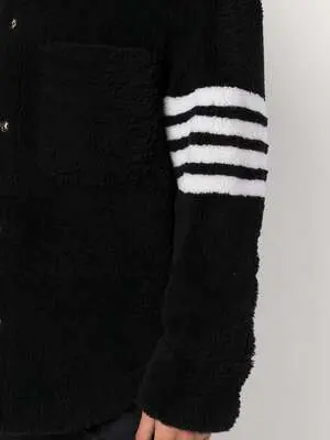 Thom Browne 4-bar Shearling Jacket - Blue