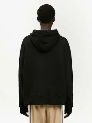 Palm Angels Broken Palm Printed Hoodie - Black