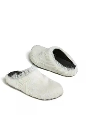 Marni Fussbett Mules - White