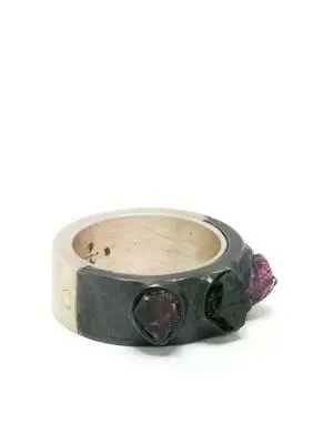 PARTS OF FOUR Sistema Two-tone Ring - Silver