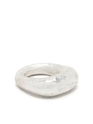 PARTS OF FOUR Mountain Hand-hammered Ring - Silver
