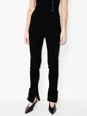 TALIA BYRE Knitted Flared Trousers