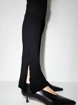TALIA BYRE Knitted Flared Trousers