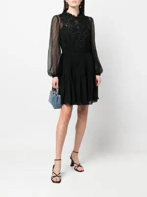 Alberta Ferretti Long-sleeve Shift Dress