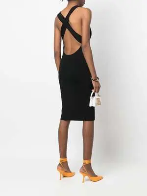 YVES SALOMON Ribbed Midi Dress