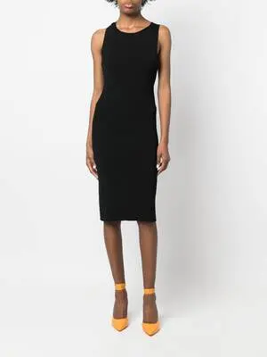 YVES SALOMON Ribbed Midi Dress
