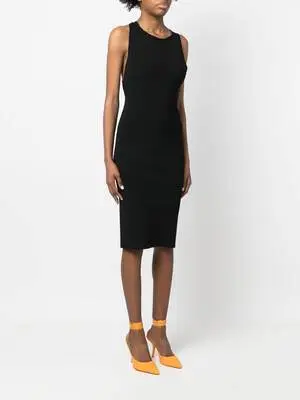 YVES SALOMON Ribbed Midi Dress