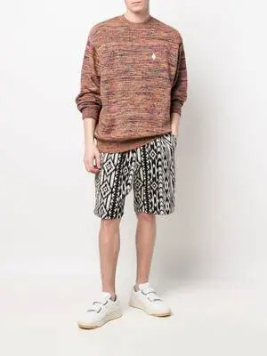 COUNTY OF MILAN Marcelo Burlon Logo-embroidered Knitted Jumper