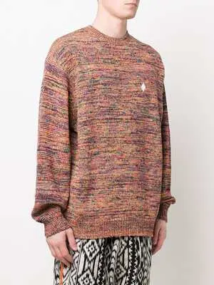 COUNTY OF MILAN Marcelo Burlon Logo-embroidered Knitted Jumper