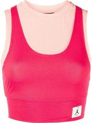 JORDAN Logo-patch Cropped Vest